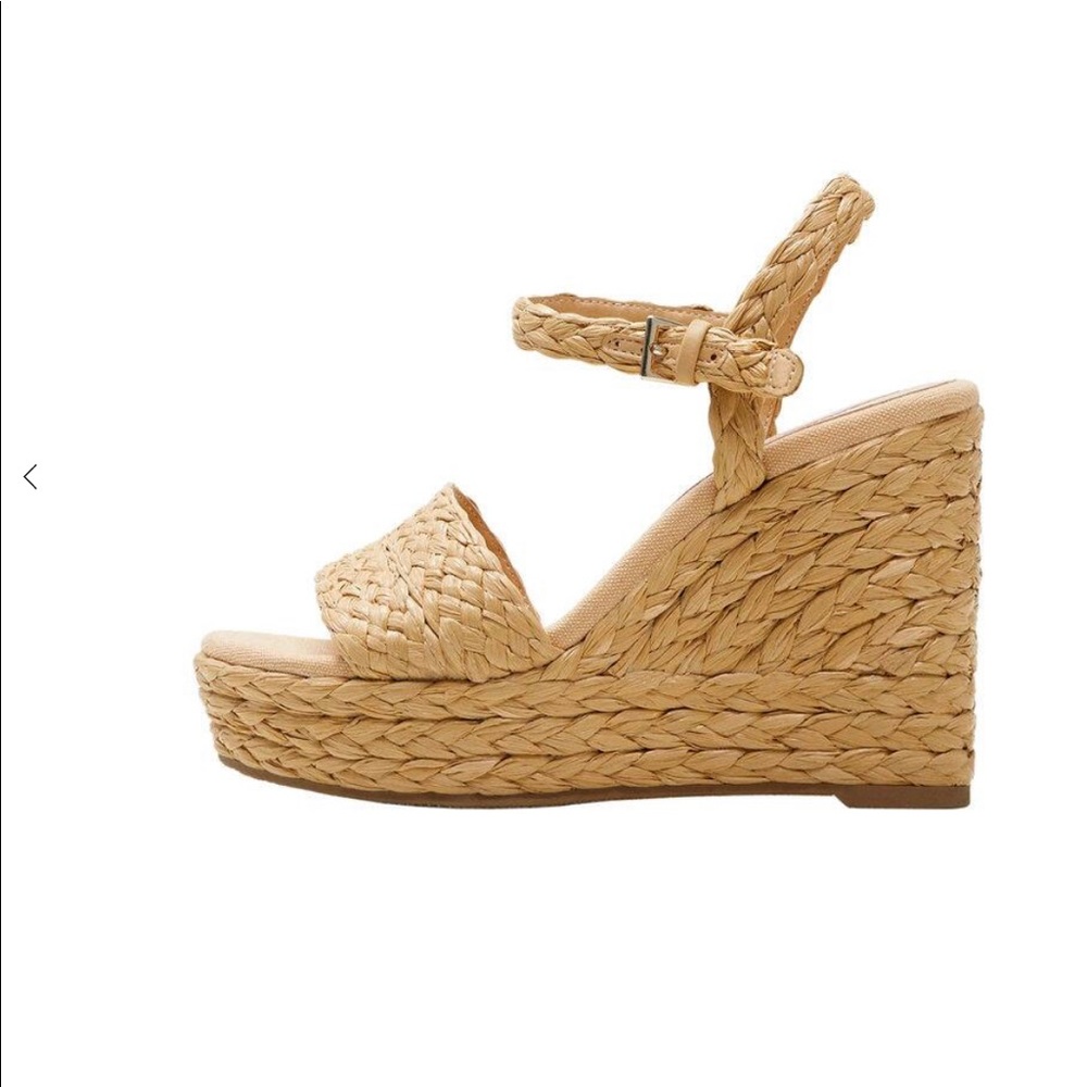 Mango Wedge Braided Platform Sandals - Gem